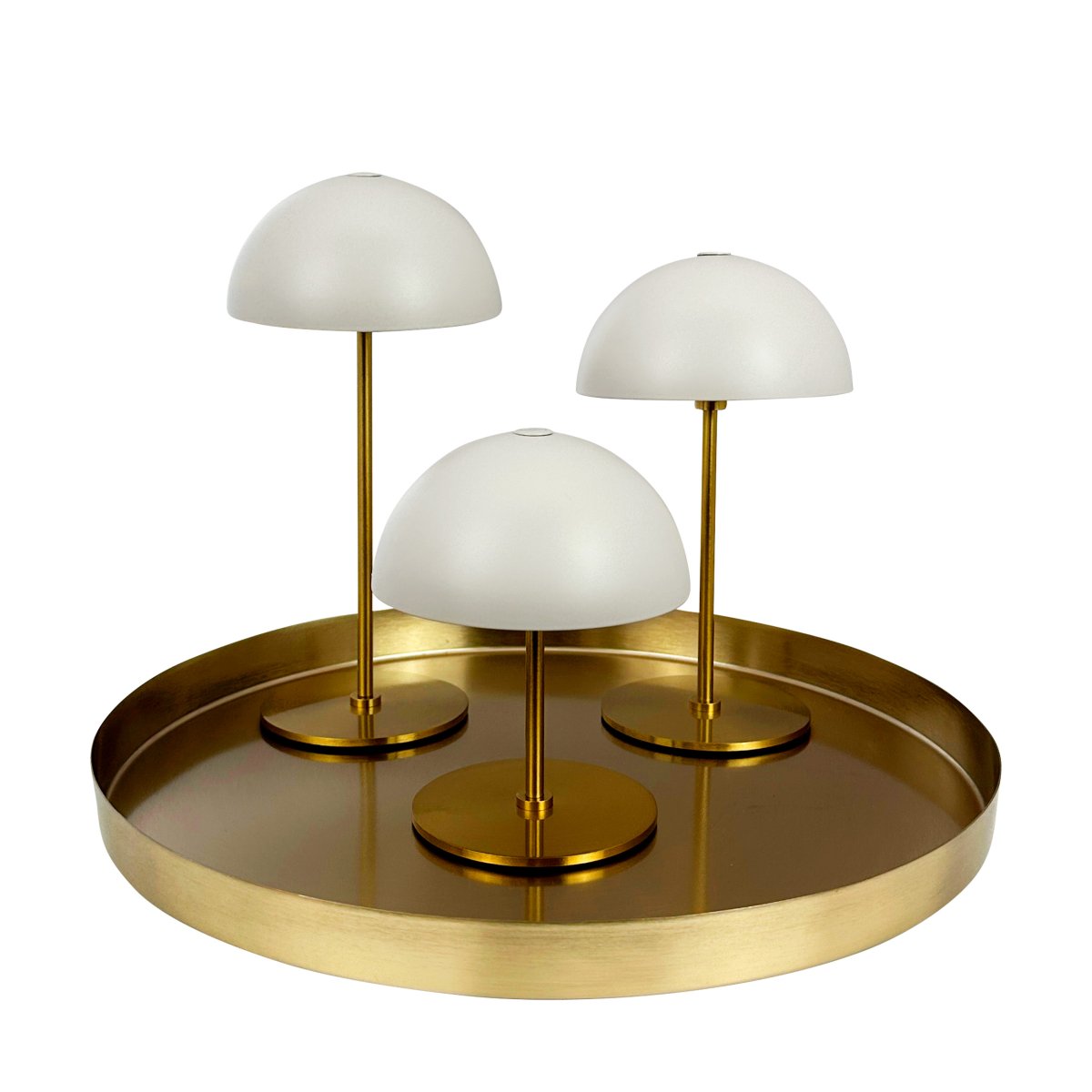 ALONG LED Mini Table Lamp beige/brass 3 pcs in box with tray - TABLE ...